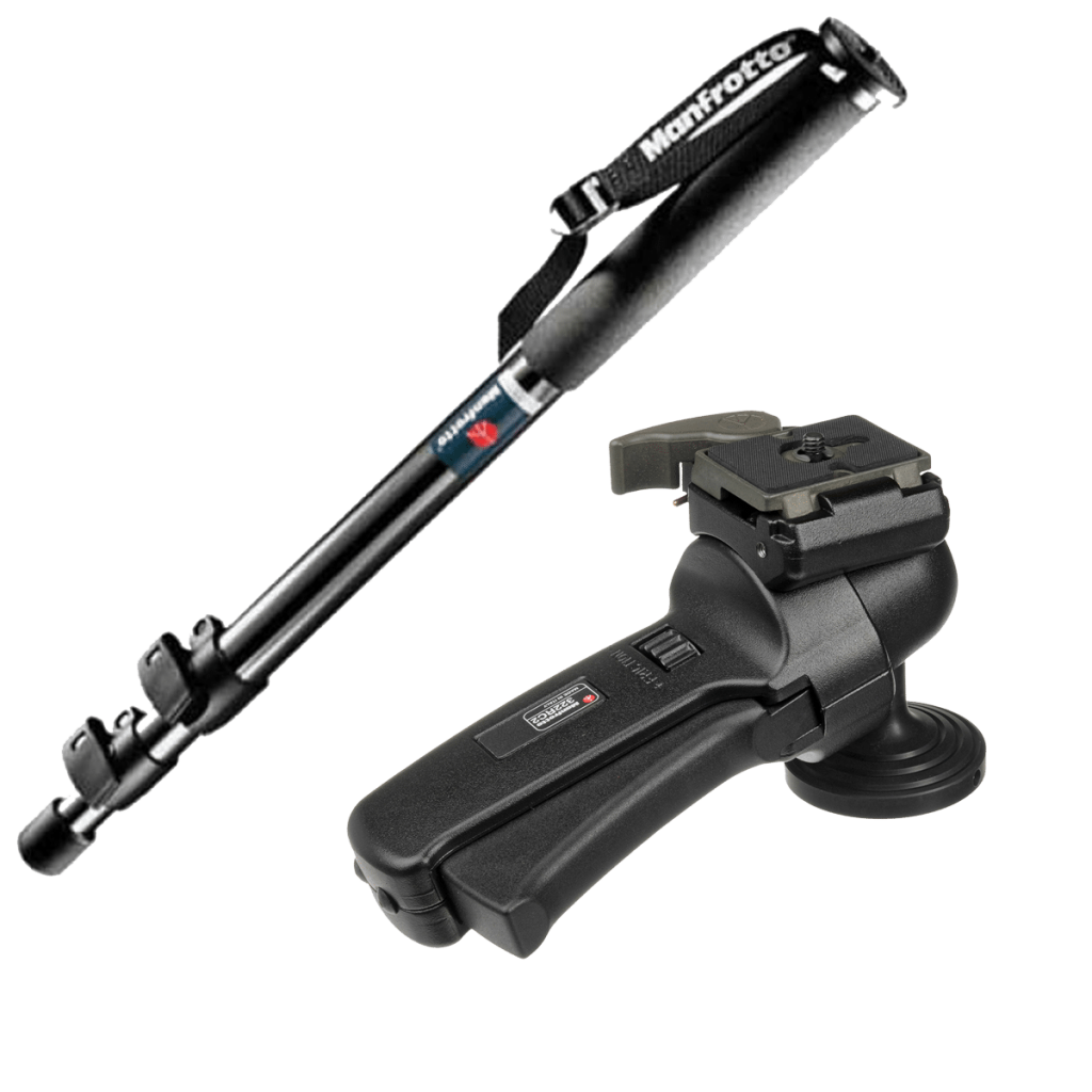 Manfrotto 681B HD PRO MONOPOD (3-SCTN) and 322RC2 Head Short Bundle ...